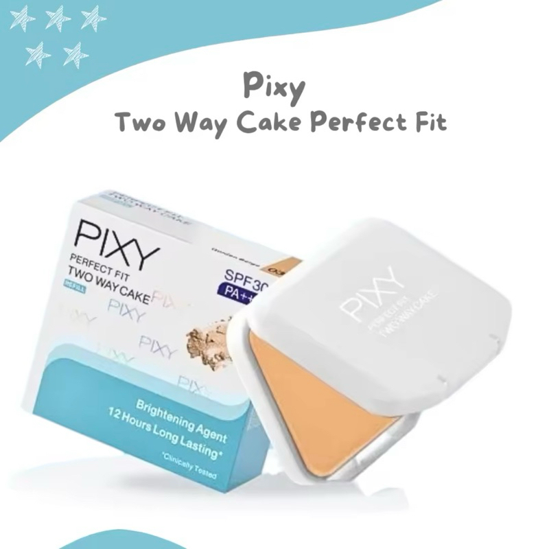 Jual KEMASAN BARU REFILL PIXY PERFECT FIT TWO WAY CAKE 12,2G BEDAK ...