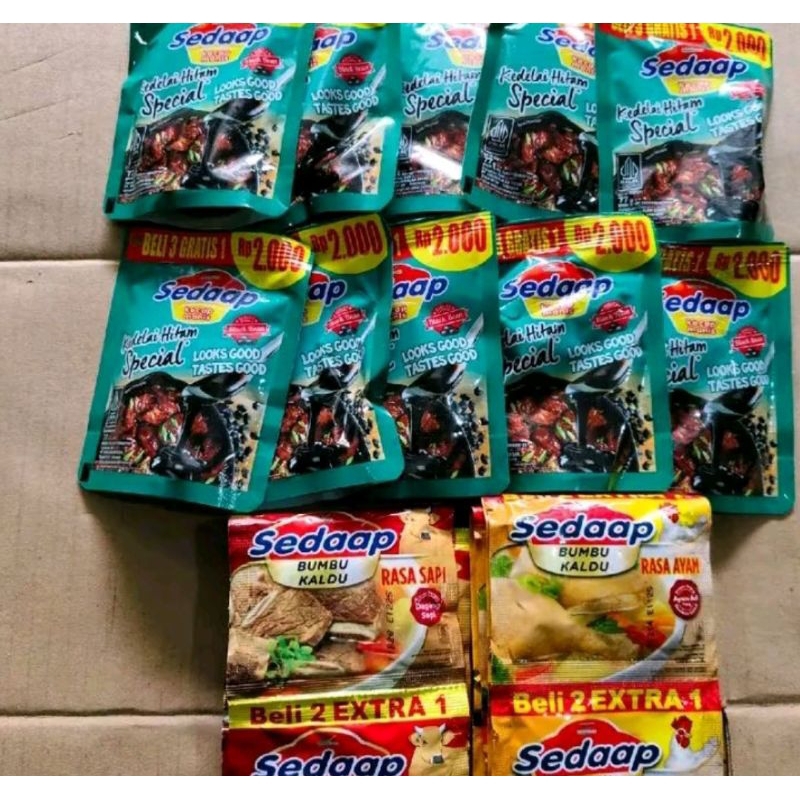 Jual 10 pcs kecap sedap manis & 18 pcs kaldu sedap (ayam/sapi) | Shopee ...