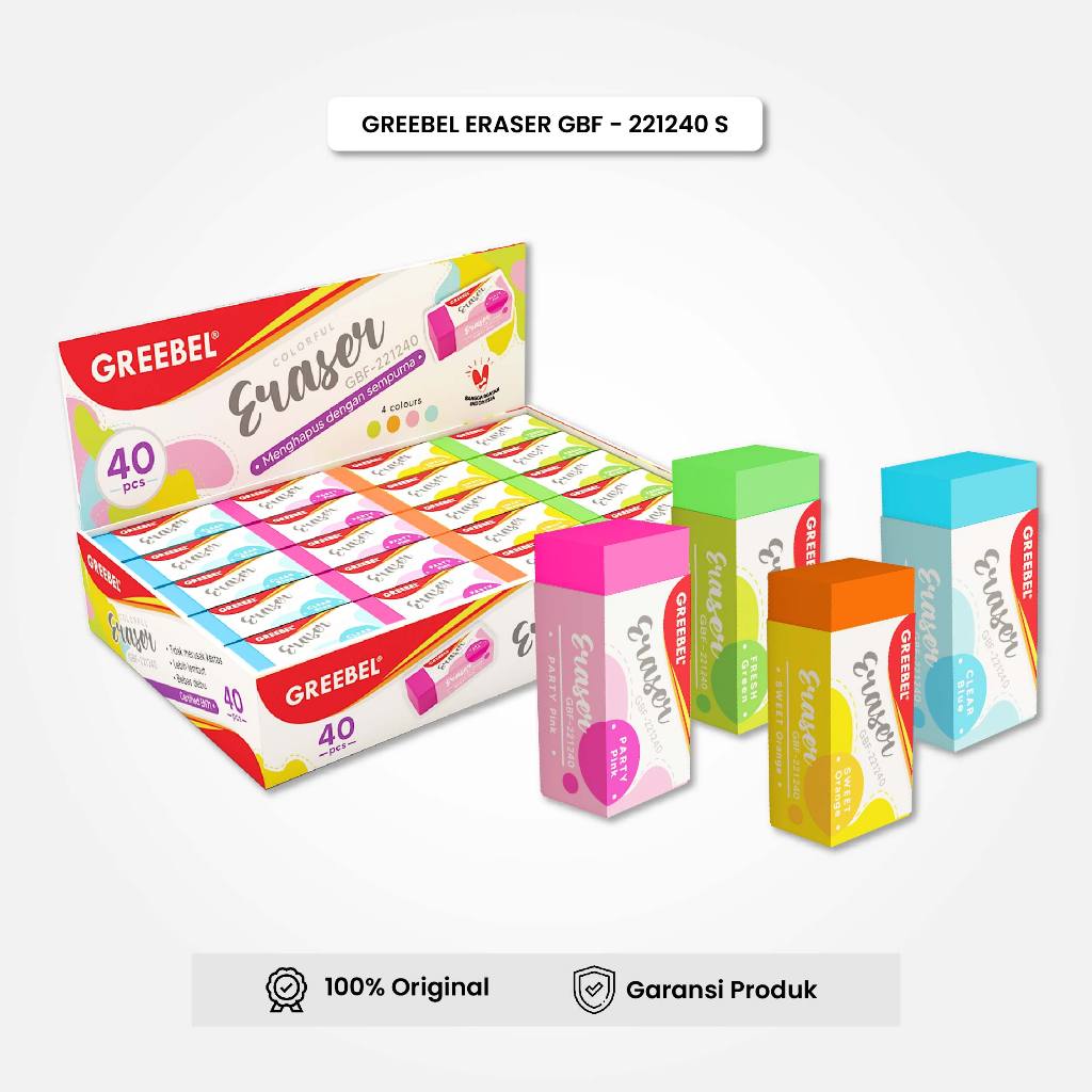 Jual Eraser Stip Hapusan GREEBEL GBF-221240S (1PCS) / Penghapus Pensil ...