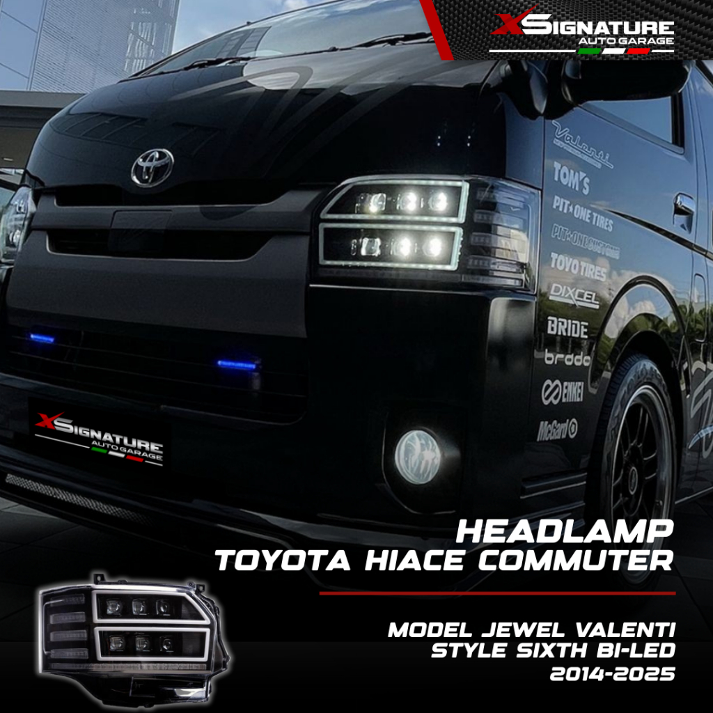Jual HEADLAMP TOYOTA HIACE COMMUTER (2014-2025) MODEL JEWEL VALENTI ...