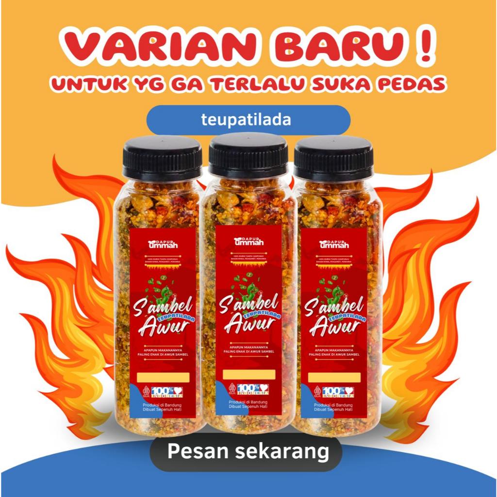Jual Sambel Kering Awur Teu Pati Lada 100 gr | Shopee Indonesia
