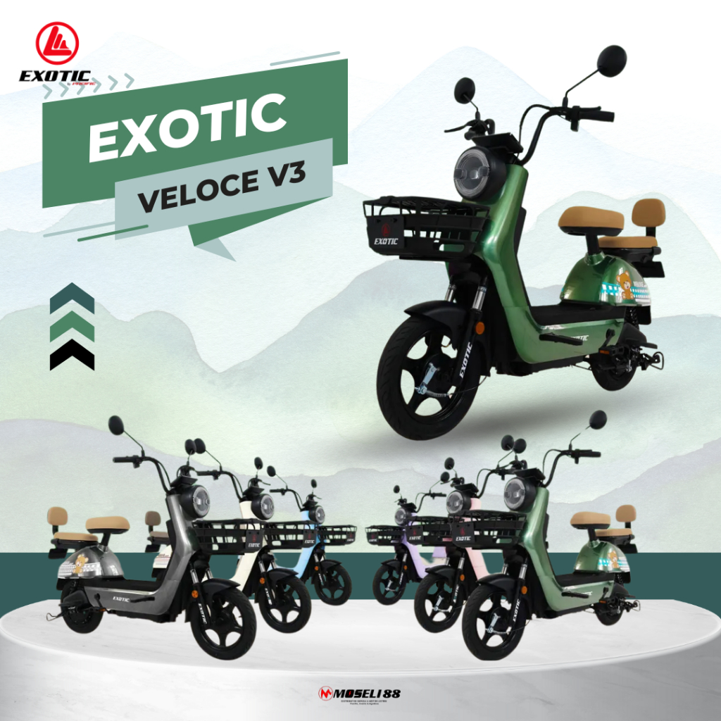 Jual SEPEDA LISTRIK NEW EXOTIC VELOCE V3 | Shopee Indonesia
