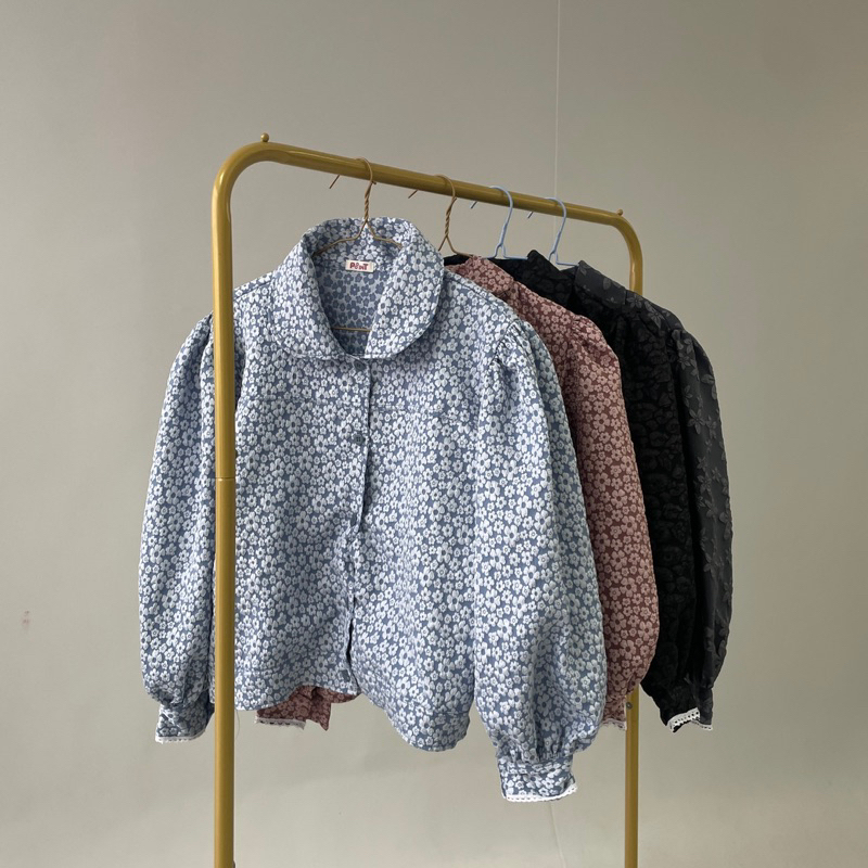 Jual [New Launch] READY Bloom Jacket by Pooint | Outer | Cardigan | Jacquard jacket | Emboss ...