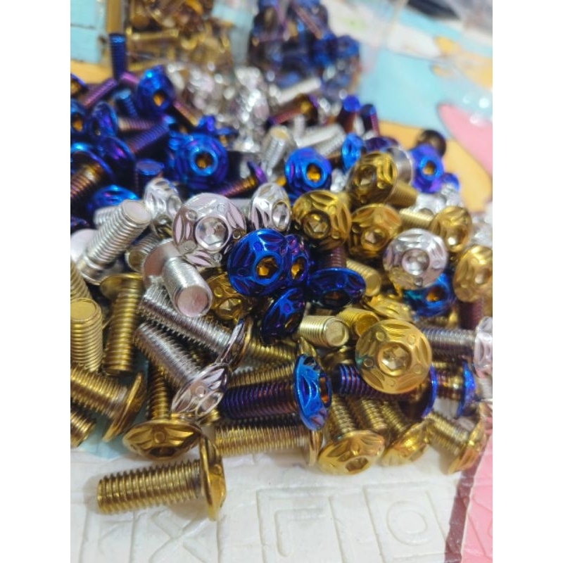 Jual Baut probolt disc cakram motor universal model bintang baut piringan cakram | Shopee Indonesia