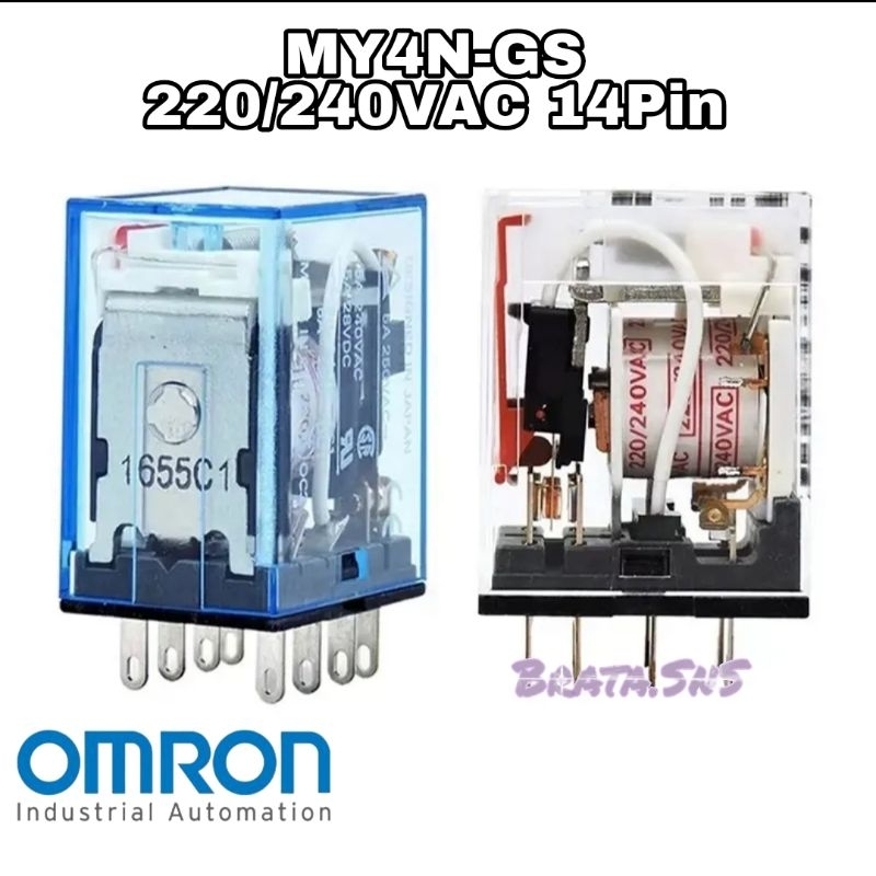 Jual Relay Omron MY4N-GS 220/240VAC + Lampu Led | Shopee Indonesia