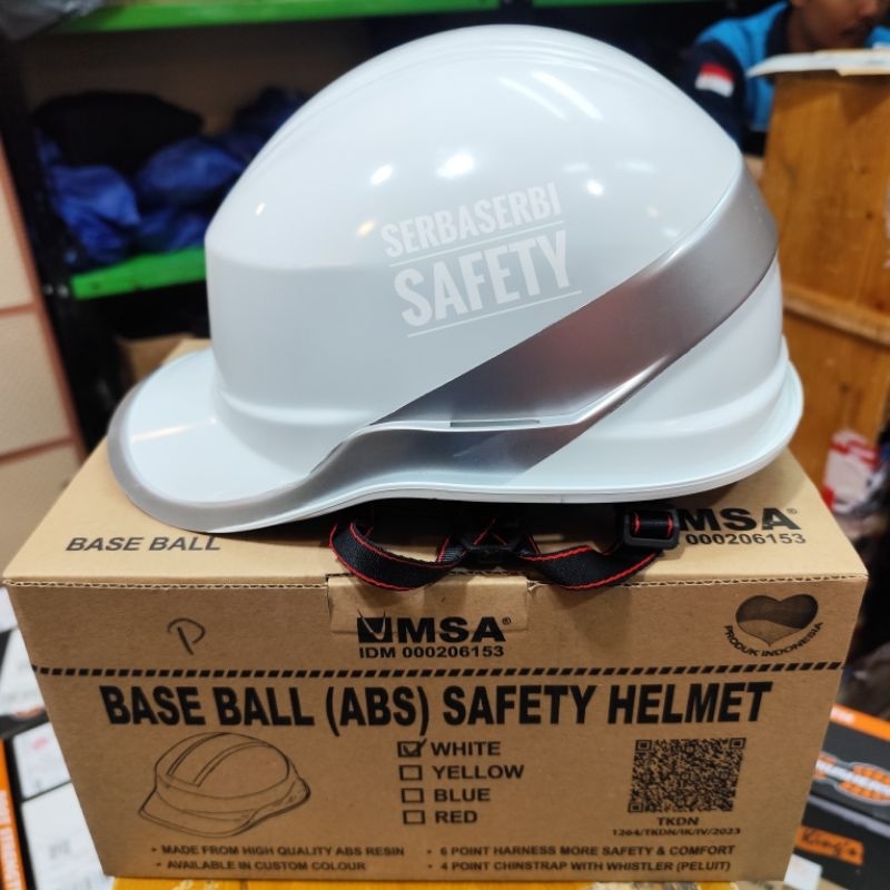 Jual Helm Safety MSA Base Ball ABS Safety Helmet Iner Fastrack Original ...