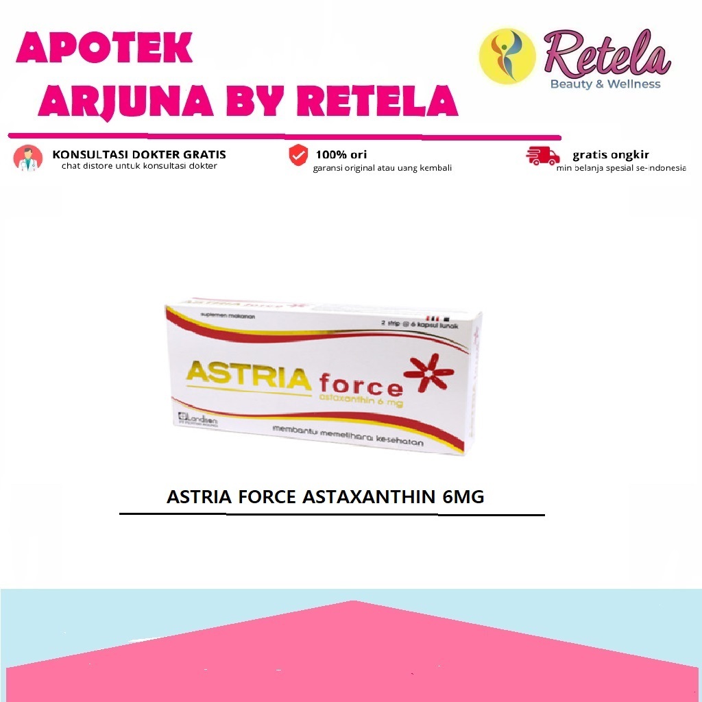 Jual ASTRIA FORCE ASTAXANTHIN 6MG | Shopee Indonesia