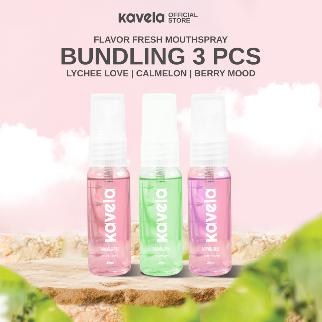 Jual KAVELA - Flavor Fresh Mouth Spray Bundle 3 Mouth Spray Mulut Fresh ...