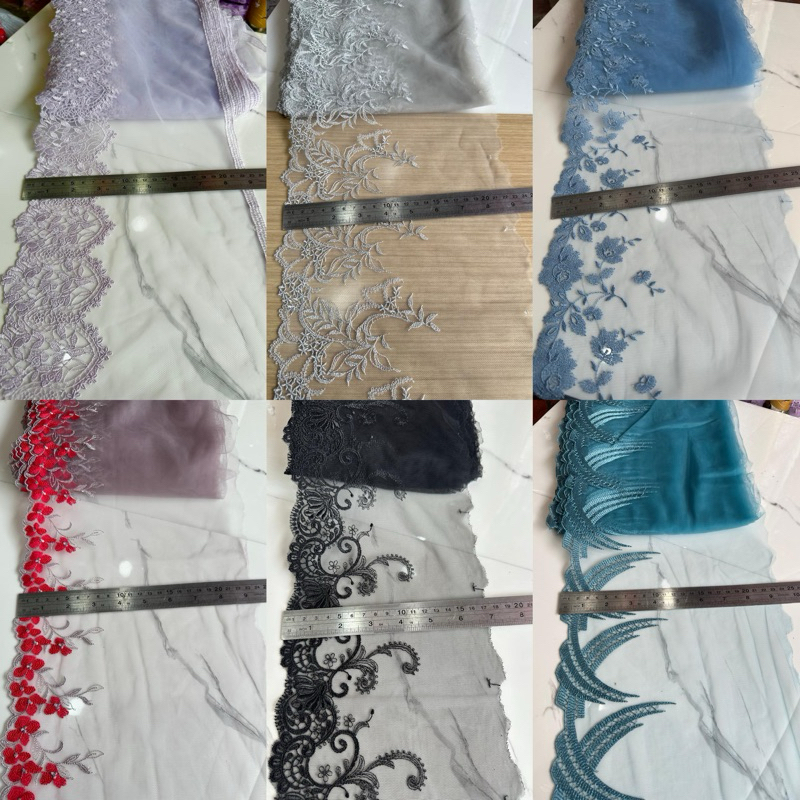 Jual Renda Tile cantik harga per meter (100CM) | Shopee Indonesia