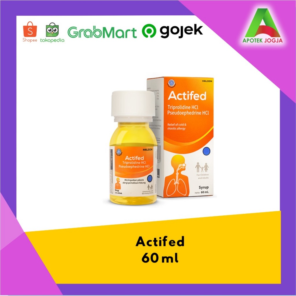 Jual ACTIFED KUNING 60 ML - SIRUP OBAT PILEK | Shopee Indonesia