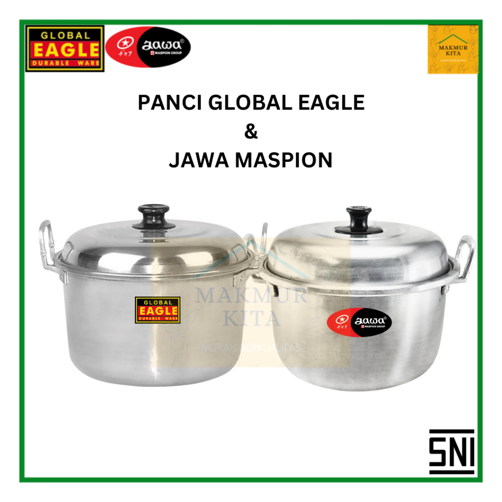 Jual Panci Besar 36 40 45 50 55 60 cm Aluminium Global Eagle / Panci ...