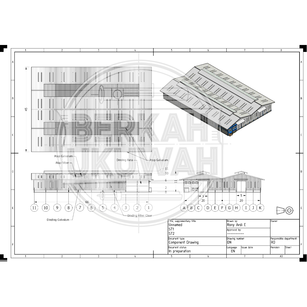 Jual jasa gambar gudang AutoCAD 2D atau 3D | Shopee Indonesia