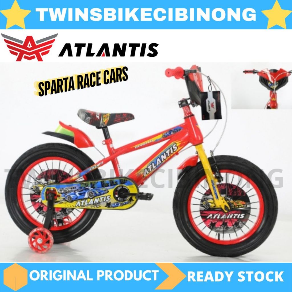 Jual Sepeda Anak 12 16 18 BMX ATLANTIS SPARTA BAN 3.0 race | Shopee ...