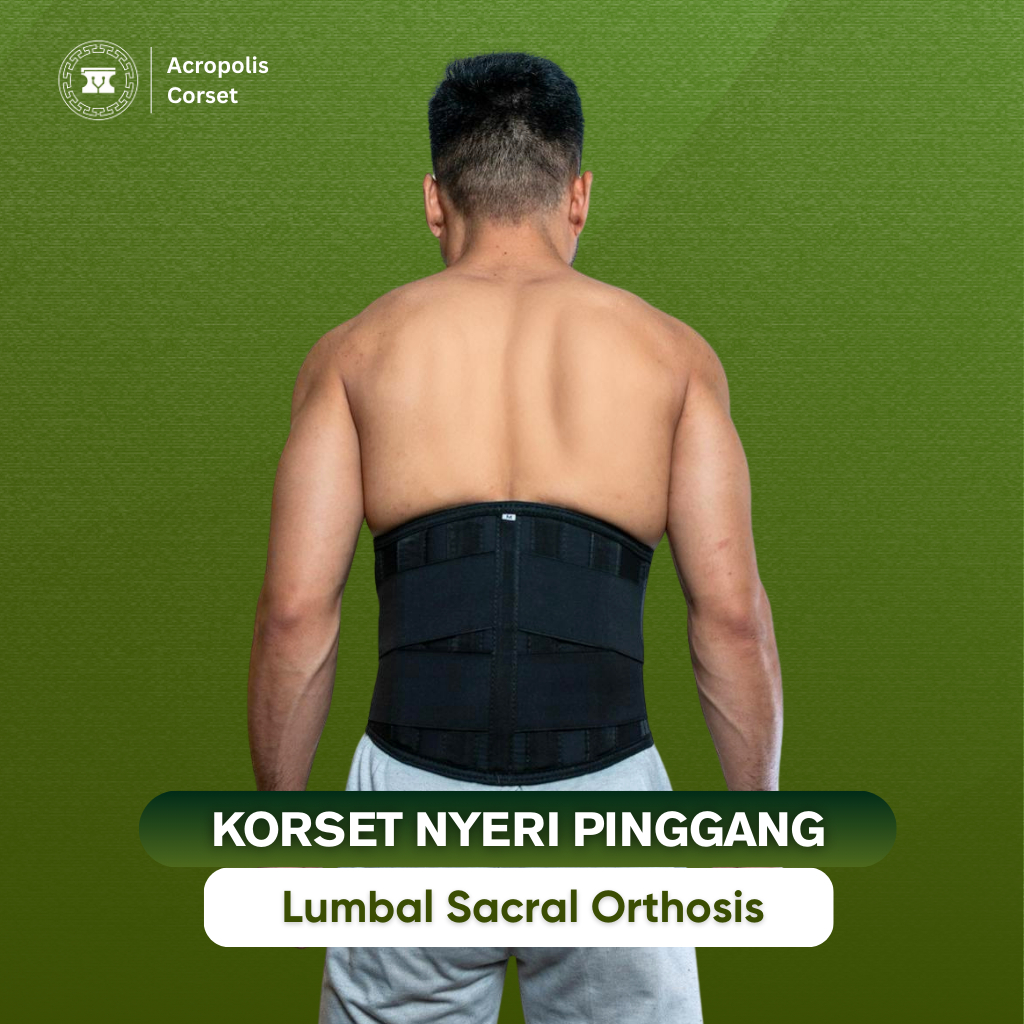 Jual (HITAM) Korset Sakit Pinggang / Korset Kesehatan / Korset Nyeri ...
