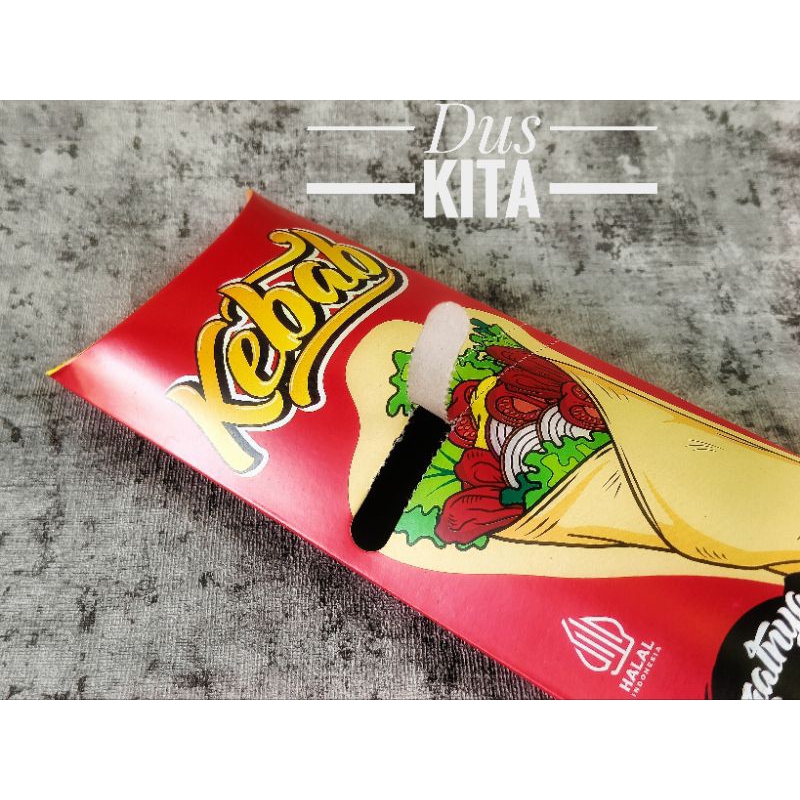 Jual Dus Kebab Premium Warna Merah 50 pcs | Shopee Indonesia