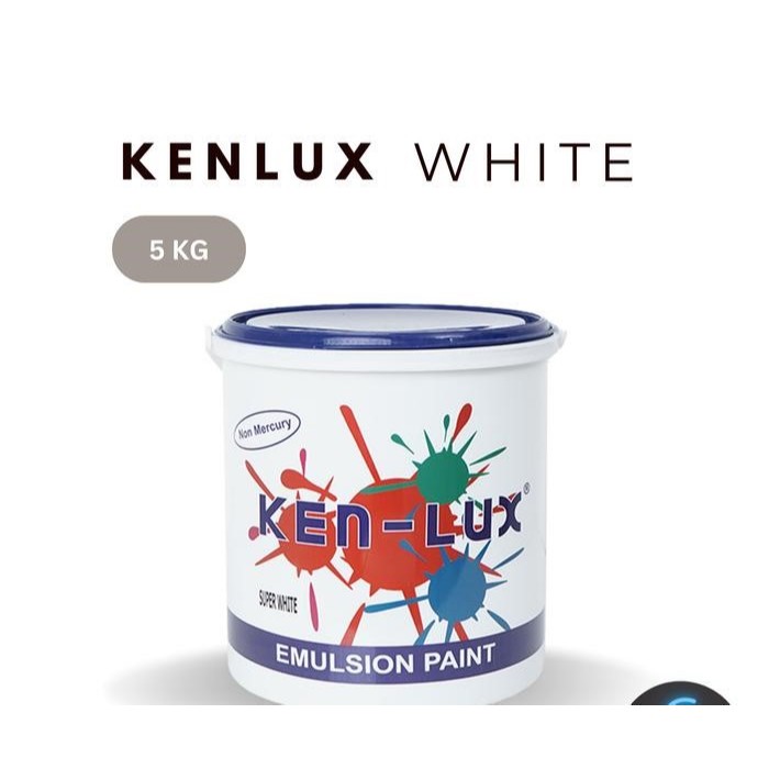 Jual Kenlux Emulsion Paint White 5 KG / Kenlux Cat Tembok Putih 5 KG ...