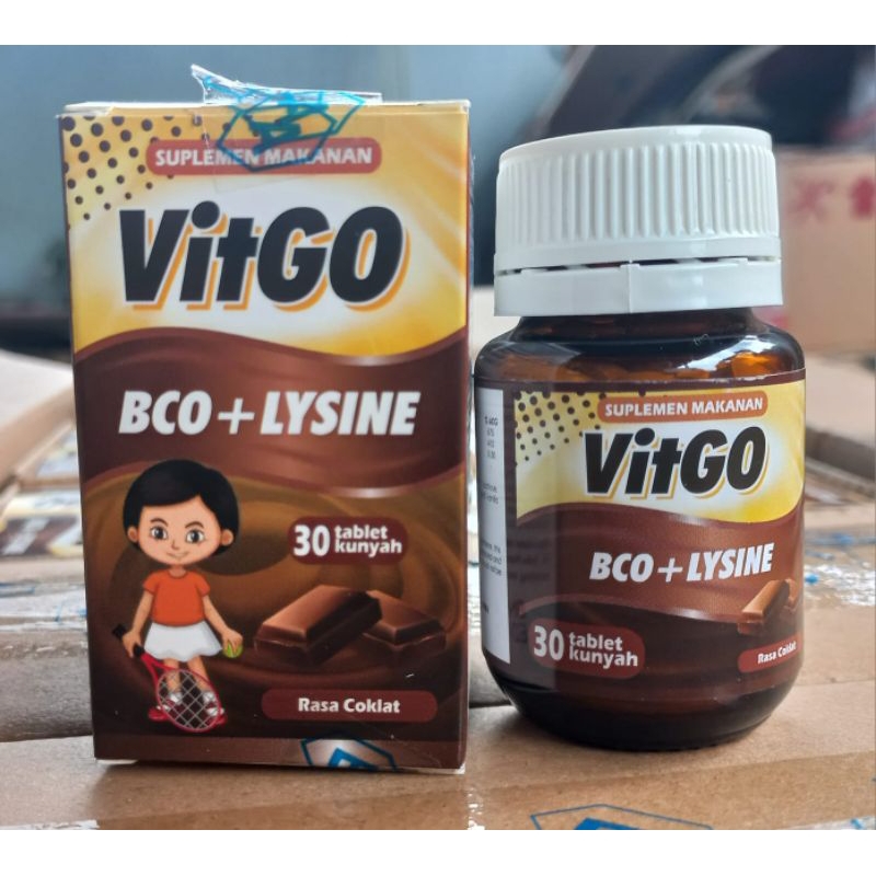 Jual VitGO bco + lysin 30 tablet kunyah exp 12-2025 | Shopee Indonesia