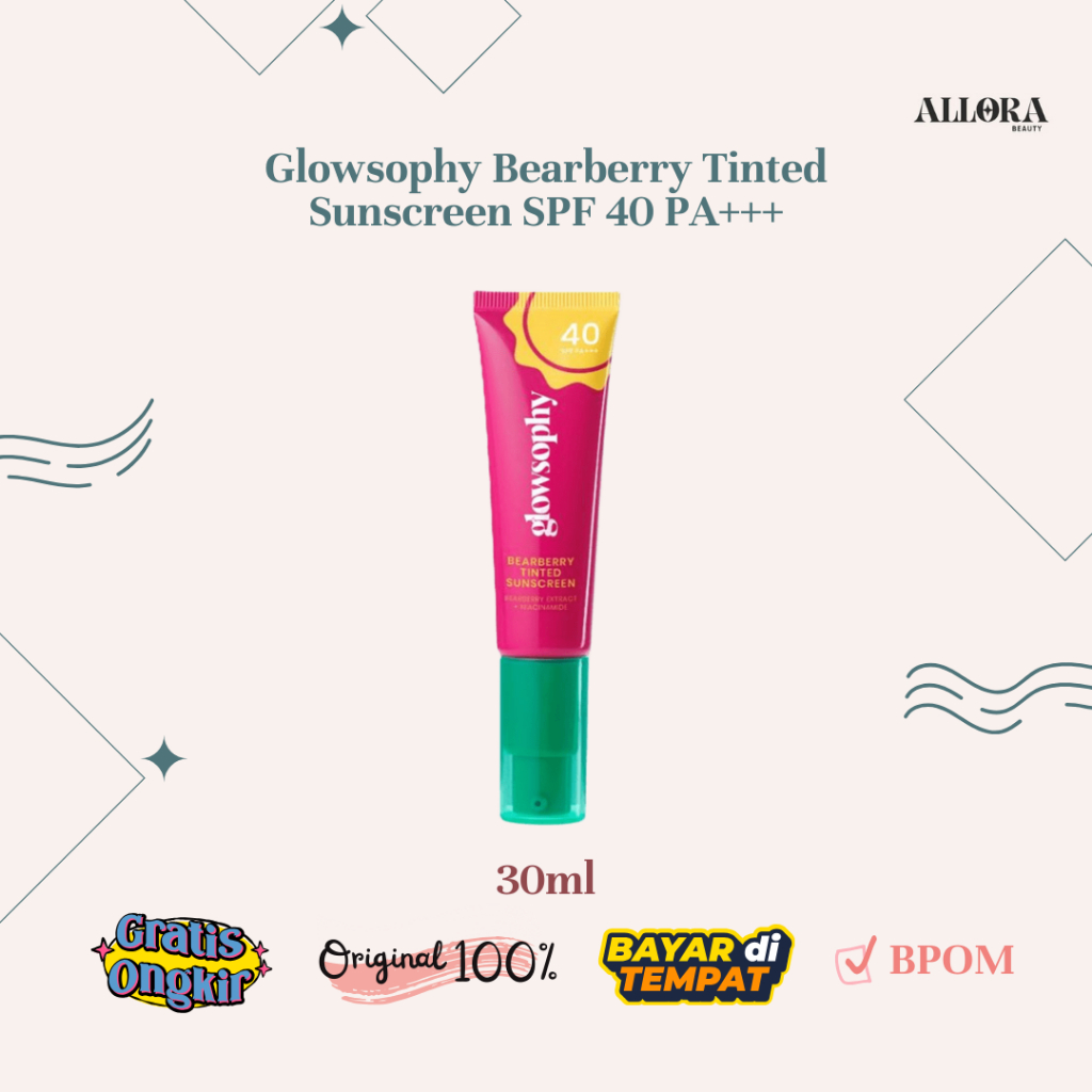 Jual Allora Beauty - Glowsophy Bearberry Tinted Sunscreen SPF 40 PA ...