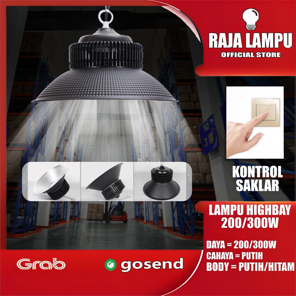Jual 【RAJA LAMPU】300 watt sorot LED high bay / Pencahayaan Gudang ...
