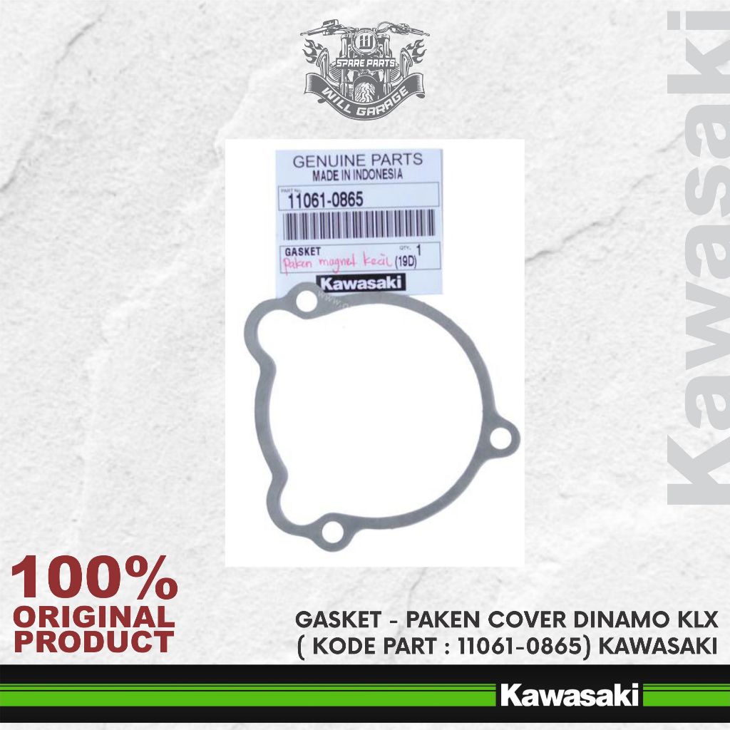 Jual GASKET - PAKEN COVER DINAMO KLX ( KODE PART : 11061-0865) KAWASAKI ...