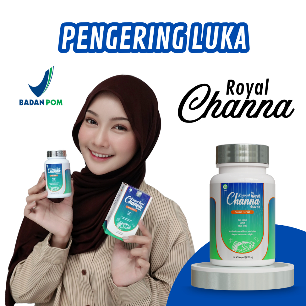 Jual ROYAL CHANNA Kapsul Pengering Luka Ekstrak Ikan Gabus Kutuk ...