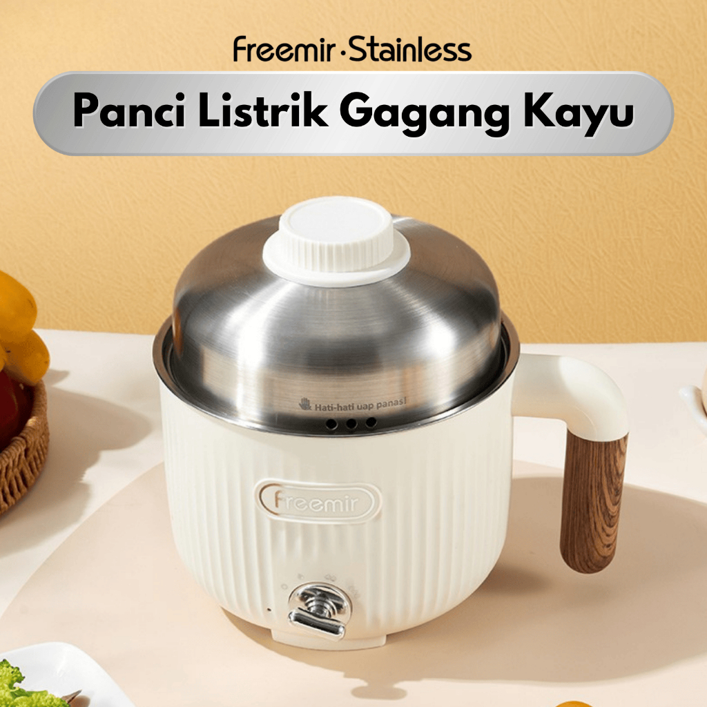 Jual [Promo] freemir Panci Listrik Mini 300 Watt Stainless Steel SUS ...