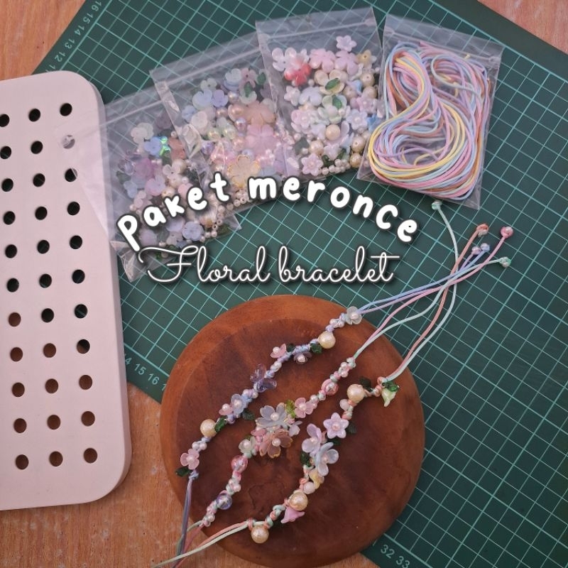 Jual paket lengkap meronce gelang bunga | Shopee Indonesia