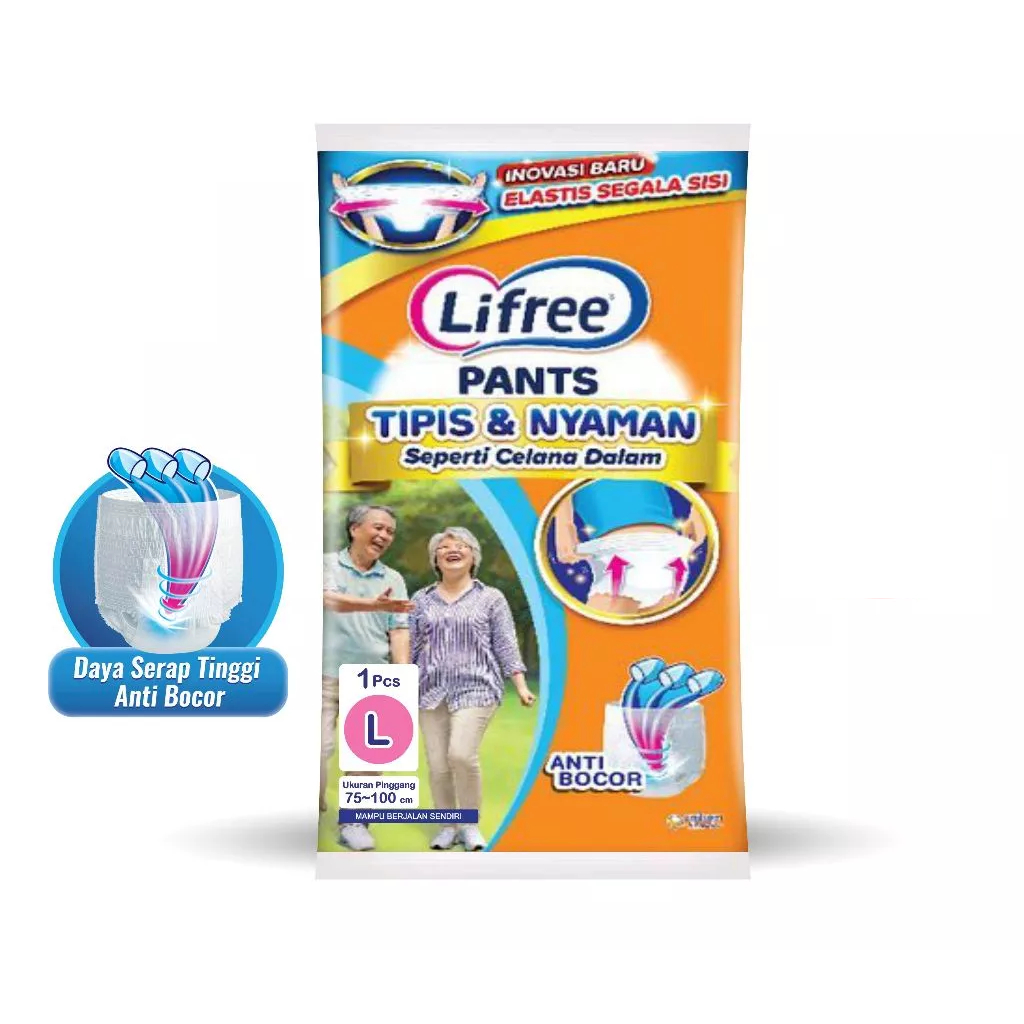 Jual LIFREE POPOK ORANG TUA RENCENG ISI 4 UKURAN PANTS L, XL PEREKAT XL | Shopee Indonesia