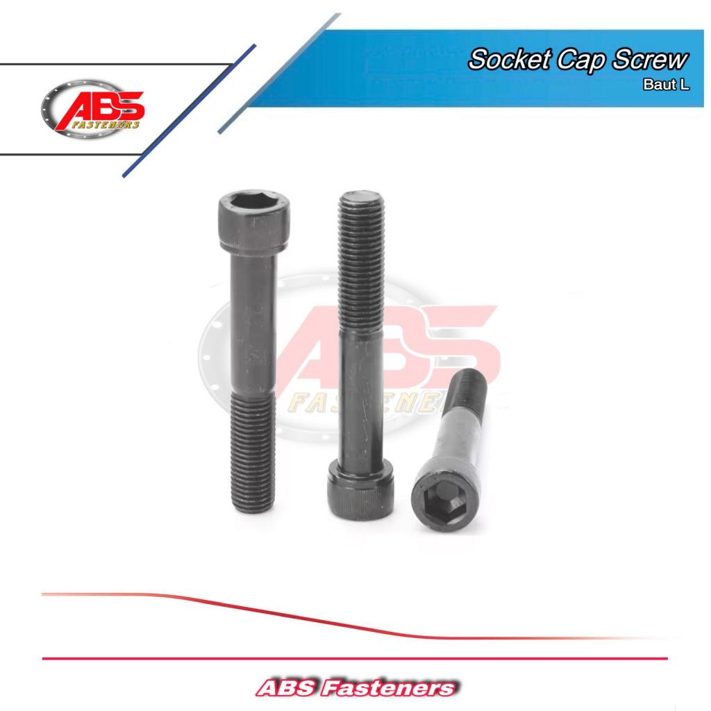 Jual Baut L Baja M24 x 90 HT Picth 3.0 Setengah Drat Hitam/L Bolt Half ...
