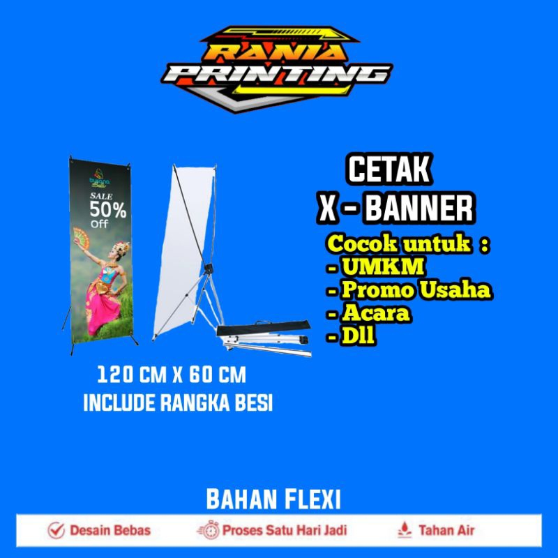 Jual cetak x banner custom | Shopee Indonesia