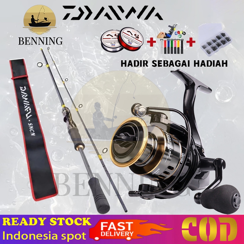 Jual 【#7 Buah Set#】Max drag 30kg Joran pancing Set reel pancing besi 21kg drag reel murah CNC ...