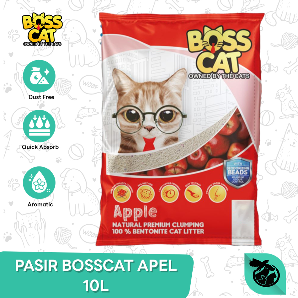 Jual GOSEND Pasir Kucing Boss Cat Gumpal Wangi 10 Liter | Shopee Indonesia