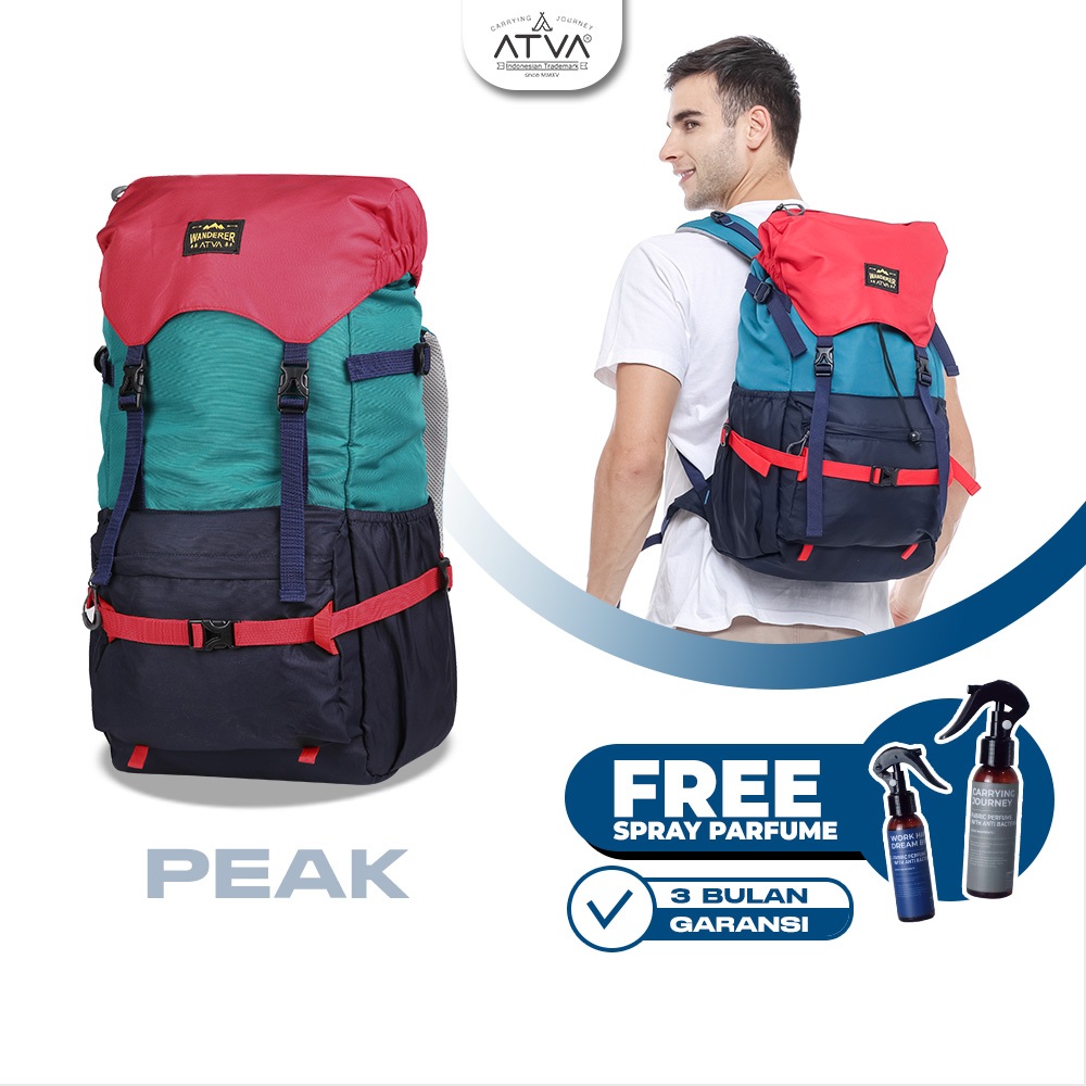 Jual Tas Backpack Pria Wanita Tas semi carrier Outdoor Waterproof muat ...