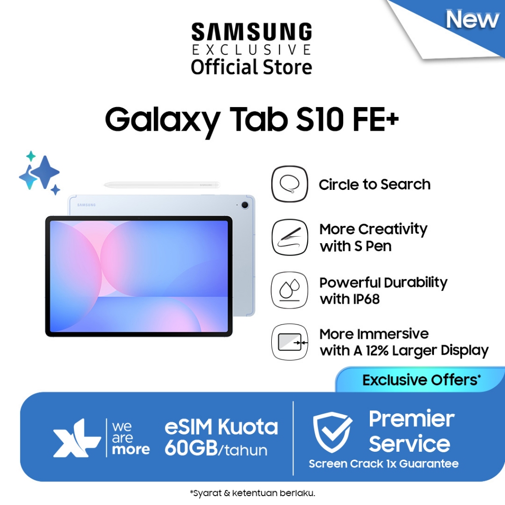 Jual Samsung Galaxy Tab S10 FE+ 12/256 - Light Blue | Tablet AI | Tab ...