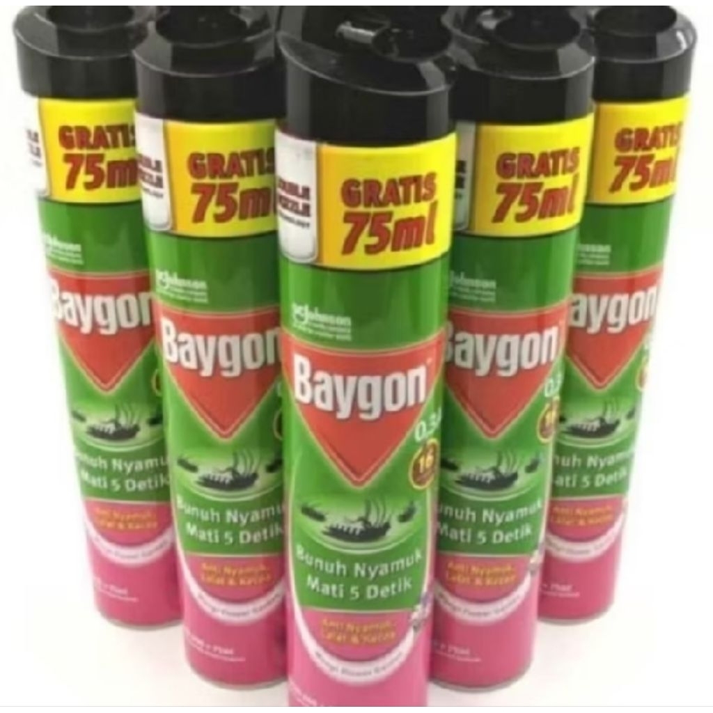 Jual Baygon Semprot Aerosol Flower Garden 600 + 75 ml Harga Termurahhhh ...
