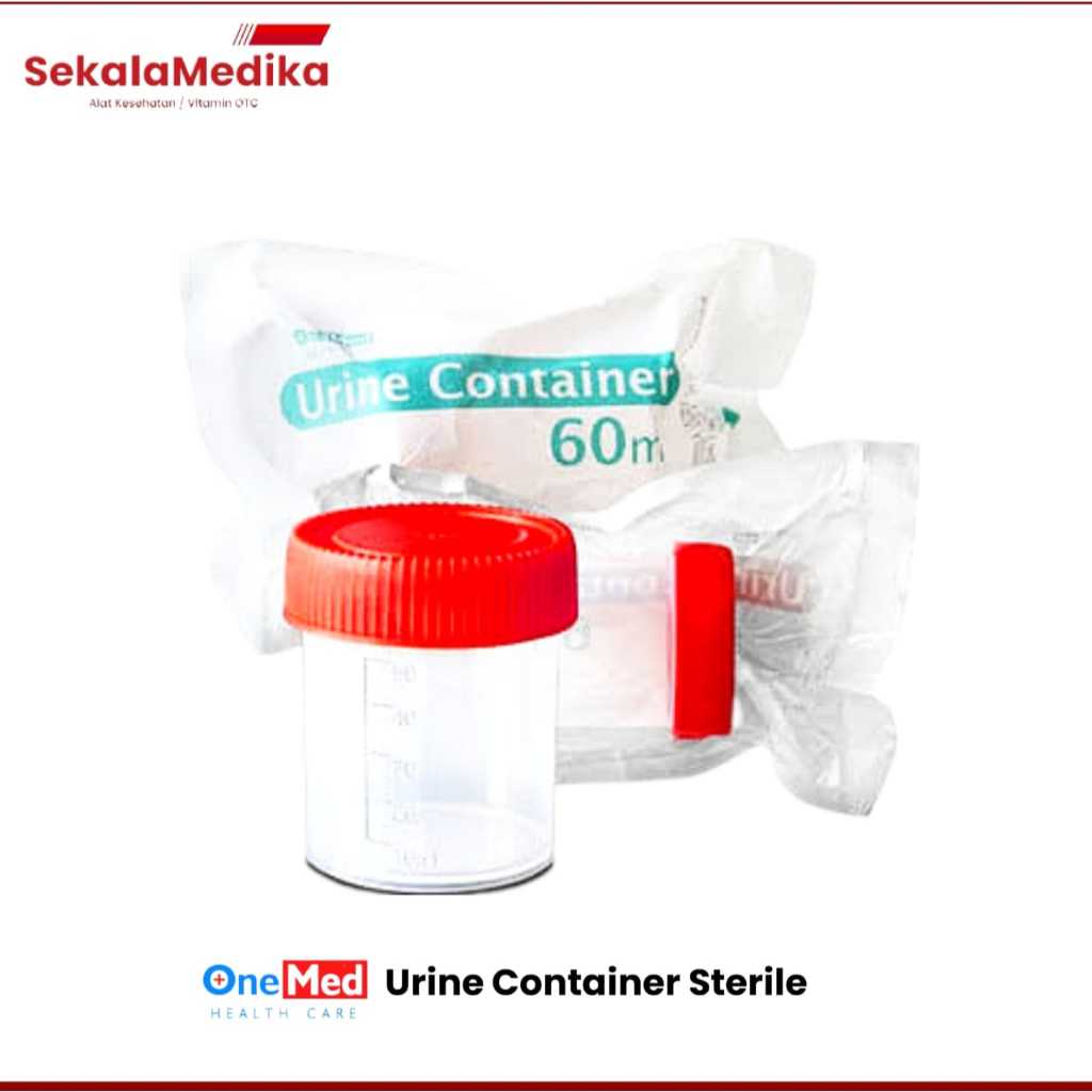 Jual Urine Container 60 Ml Sterile Pot Urin Tutup Merah / Pcs | Shopee ...