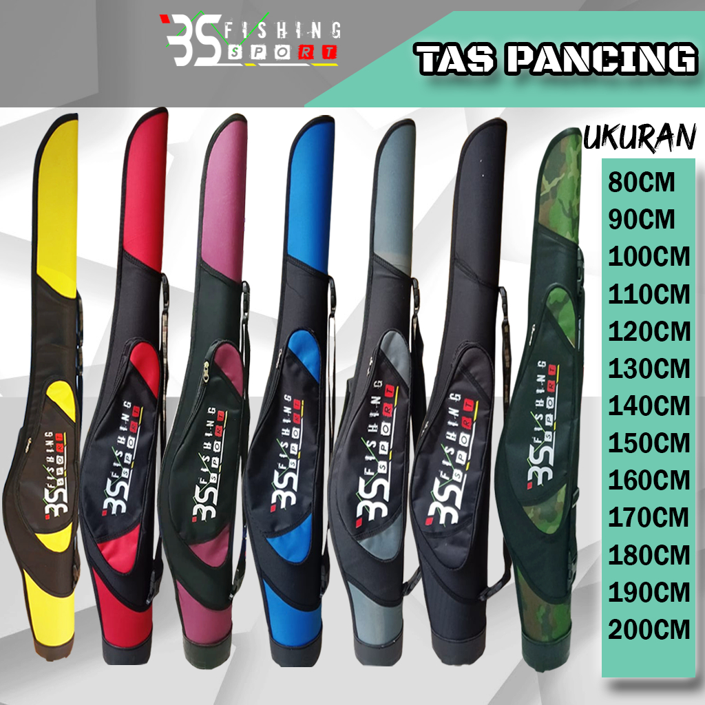 Jual tas pancing anti air ukuran 80cm - 200cm fiber + mangkok tahan air ...