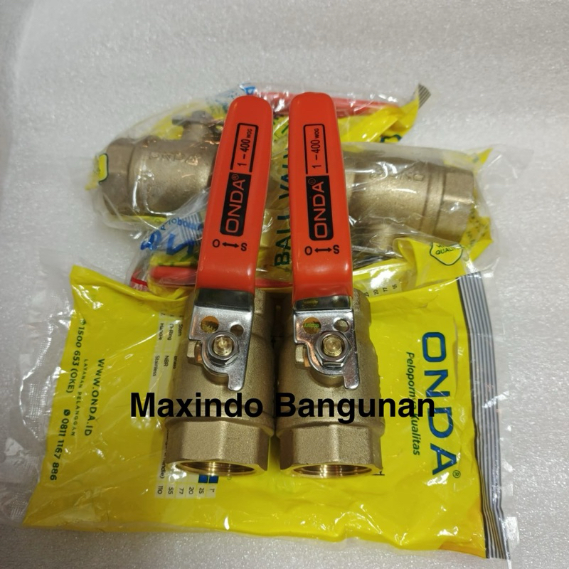 Jual Ball Valve Kuningan 2” Inch ONDA / Ballvalve Onda Stop Kran | Shopee Indonesia