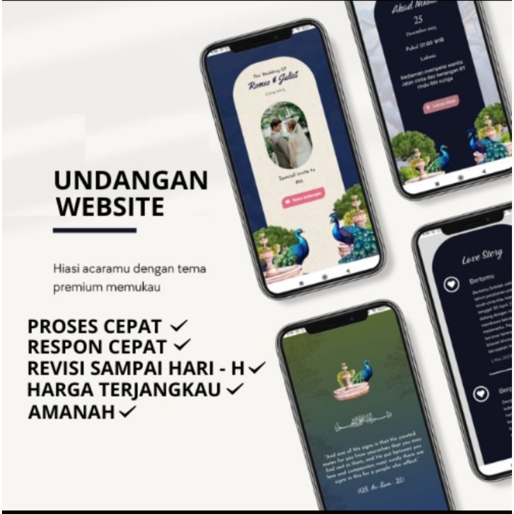 Jual Undangan Digital Pernikahan | Undangan Digital Pernikahan Website ...