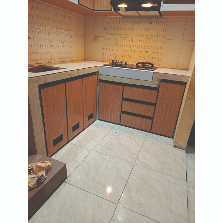 Jual Pintu Kitchen set Aluminium Frameless Bawah | Shopee Indonesia