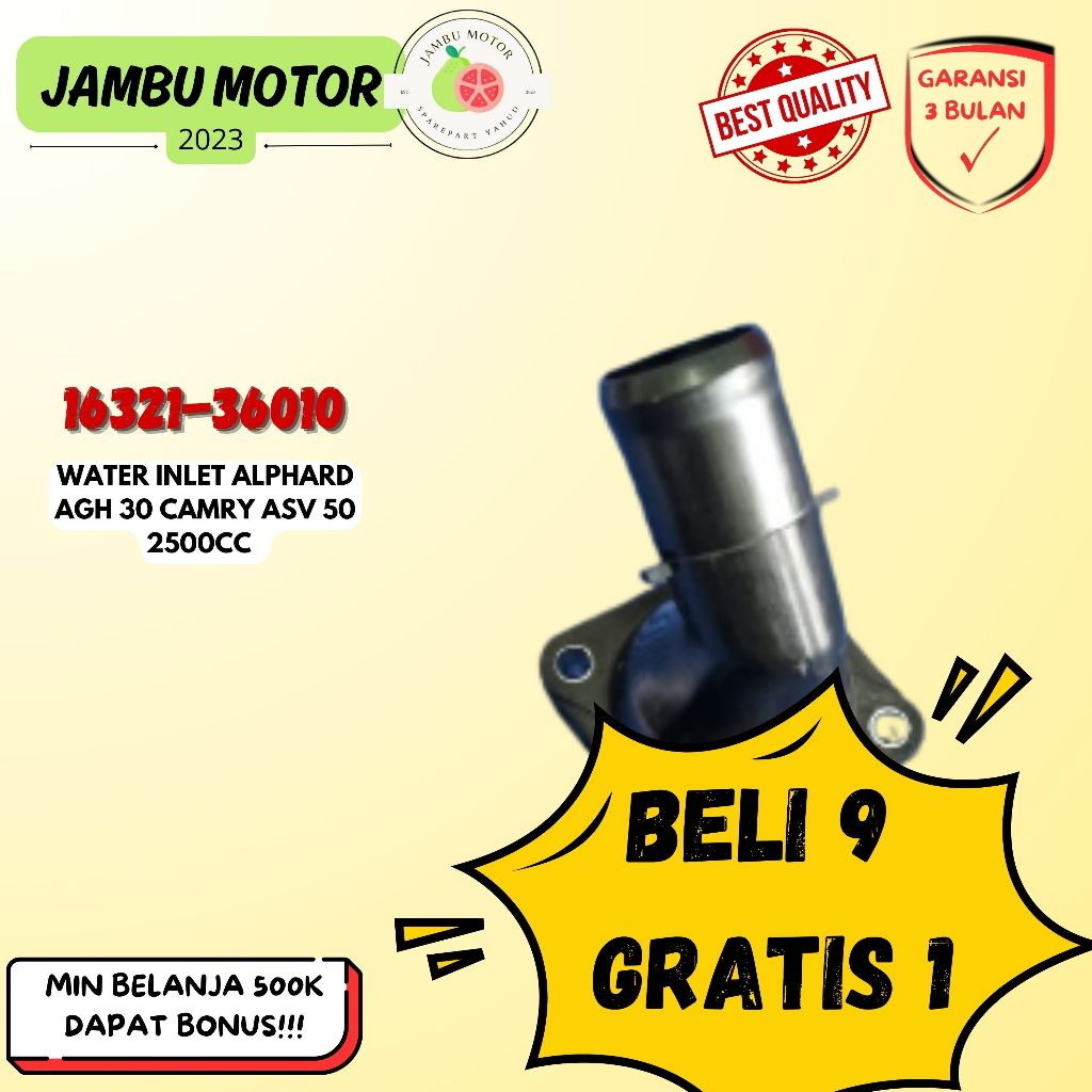 Jual WATER INLET ALPHARD AGH 30 CAMRY ASV 50 2500CC 16321-36010 ...