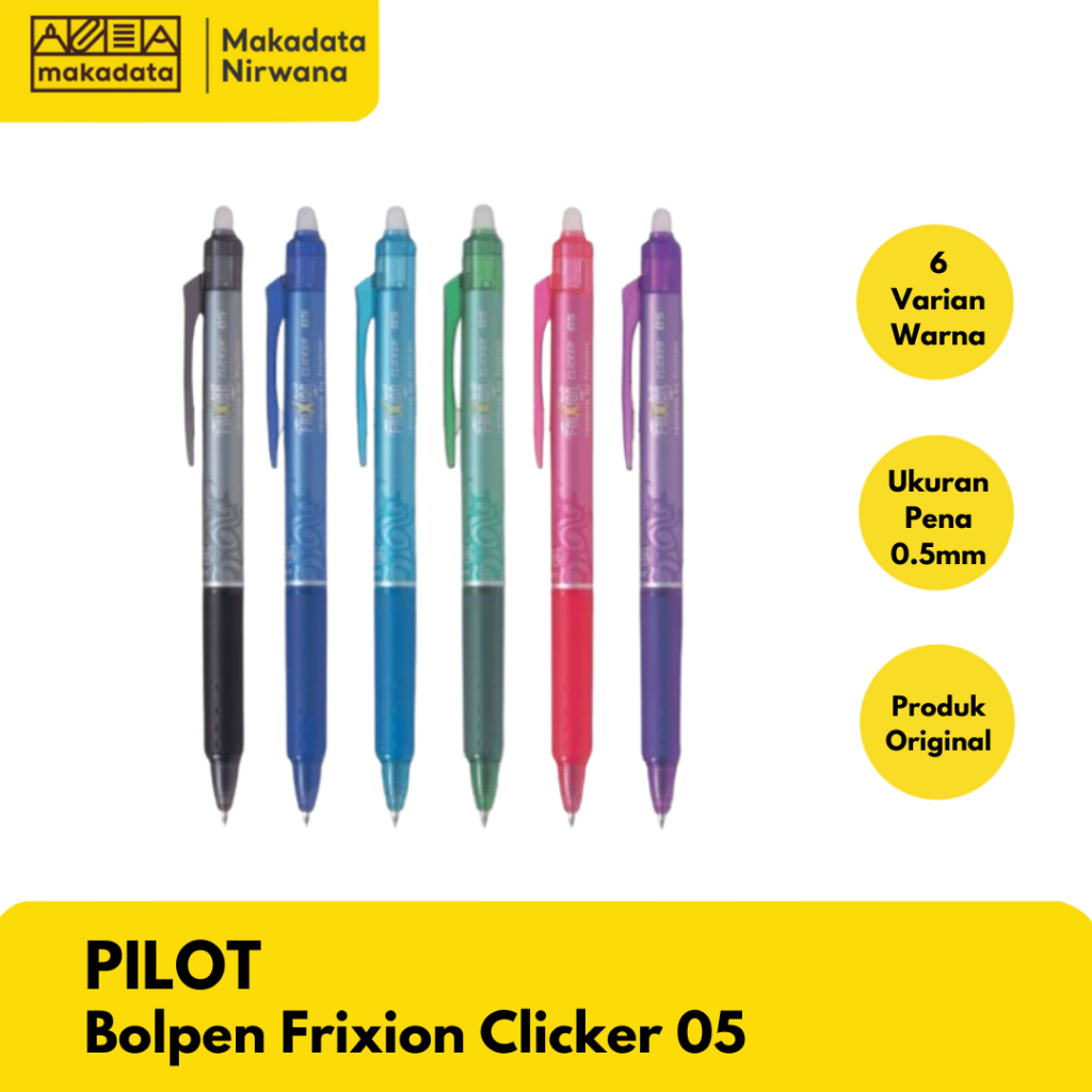 Jual PILOT PULPEN/BOLLPOINT/PULPEN FRIXION CLICKER 0.5 (1 PCS) | Shopee ...
