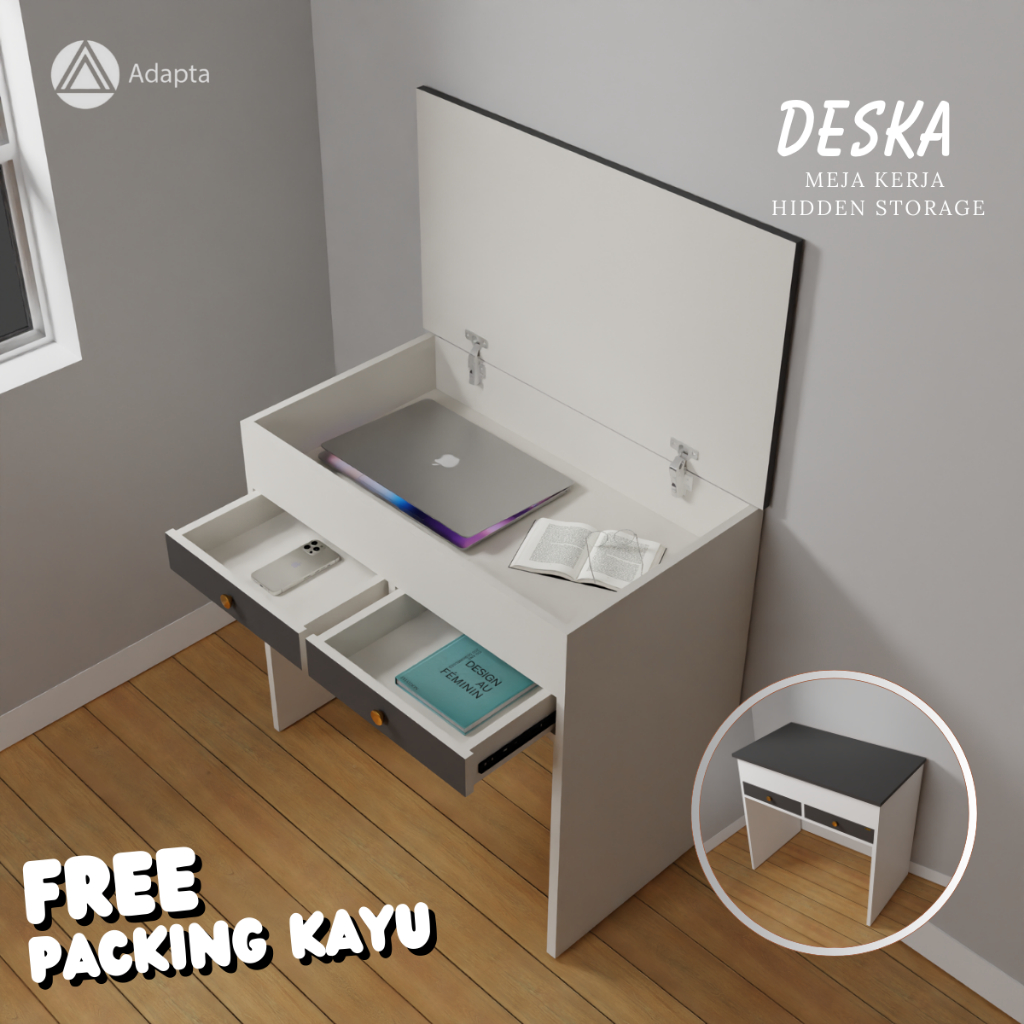Jual Adapta - Meja Kantor dengan Hidden Storage Minimalis - Workspace ...