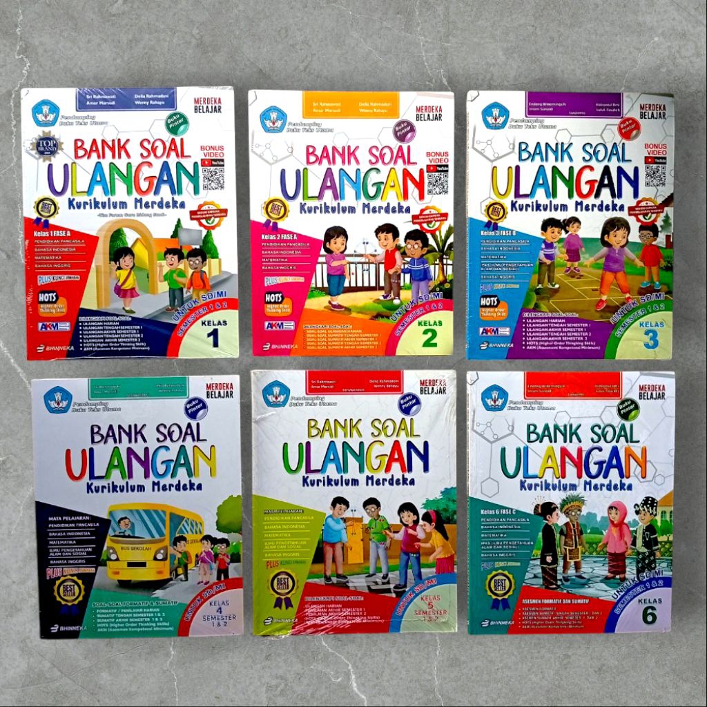 Jual Buku Bank Soal Ulangan SD Kelas 1 2 3 4 5 6 Kurikulum Merdeka Plus Kunci Jawaban | Shopee ...