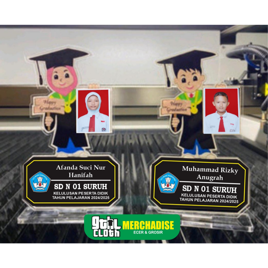 Jual Vandel Wisuda Anak Kekinian Custom Nama & Foto | Kado Kelulusan TK ...