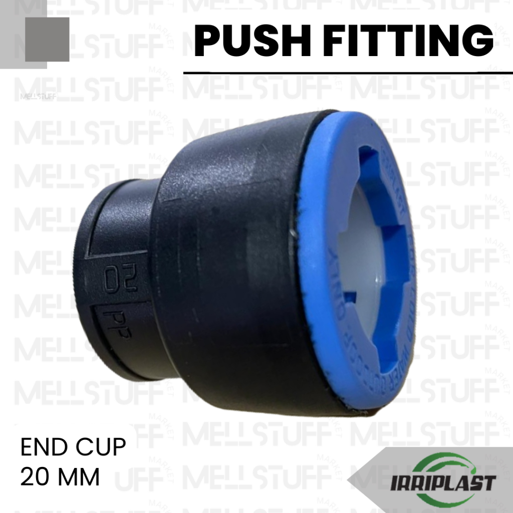Jual Push Fitting HDPE End Cup Ukuran 20 MM - Merk IRRIPLAST | Shopee ...