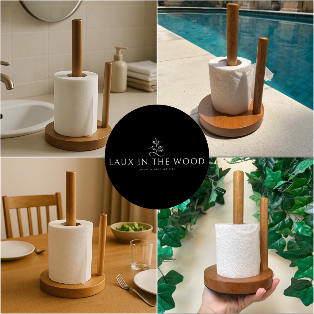 Jual Tempat Tisu Gulung Tisu Dapur Toilet Tissue Roll Holder Rustic ...