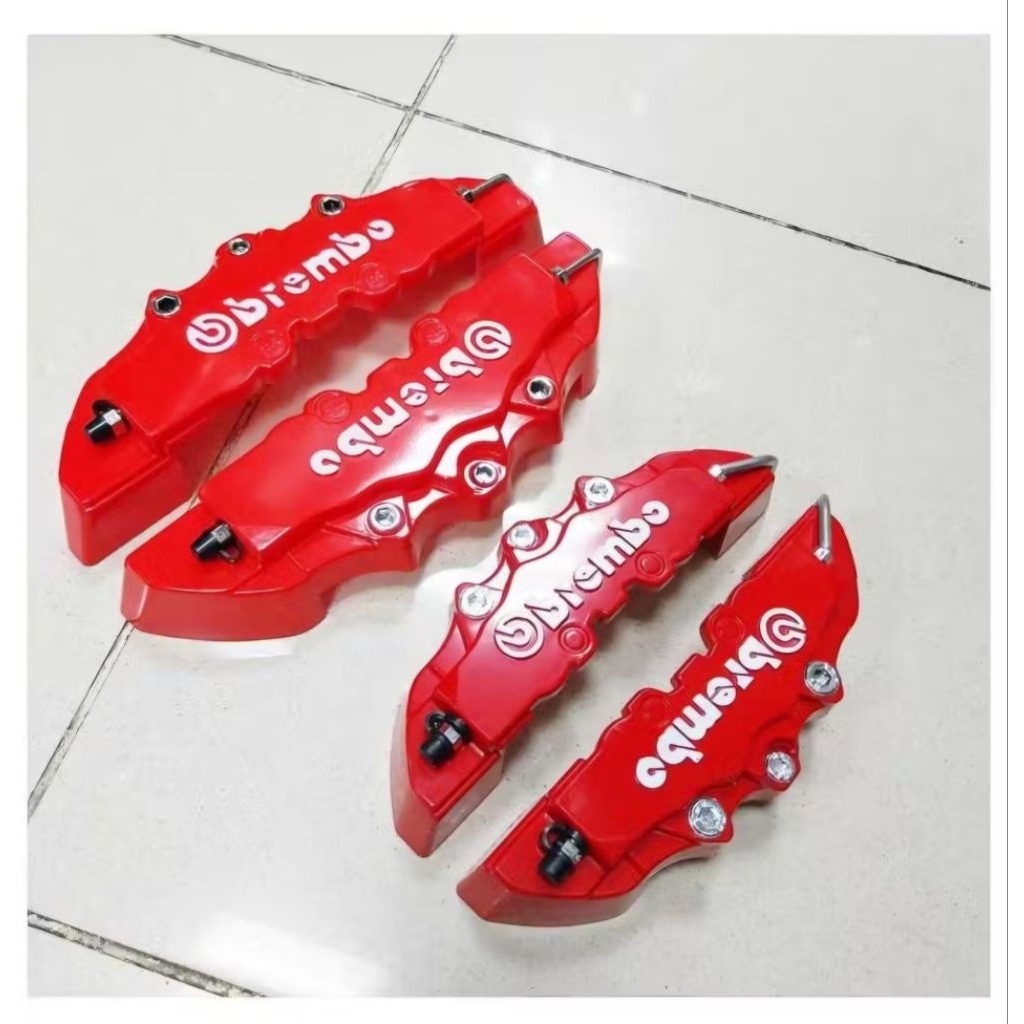 Jual Paket Cover Rem Cover Cakram Mobil Merah Bagian Ban Depan Belakang ...