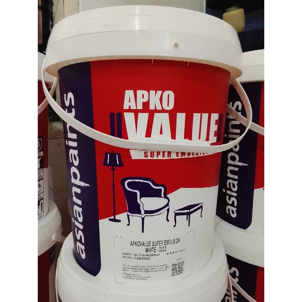 Jual Cat Putih Asian Paint Cat Tembok Plafon Interior 25 kg | Shopee ...