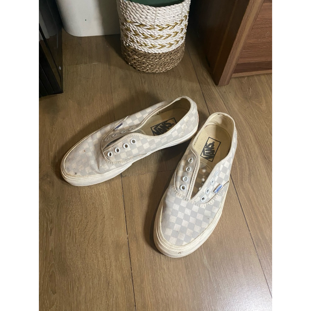 Jual sepatu sneakers slip on Vanss motif Kotak Kotak check Board ...